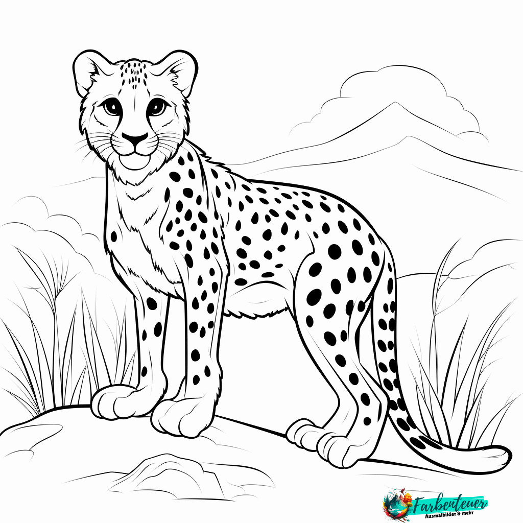 Kostenlose Ausmalbilder: Majestätische Leoparden zum Ausdrucken und ...